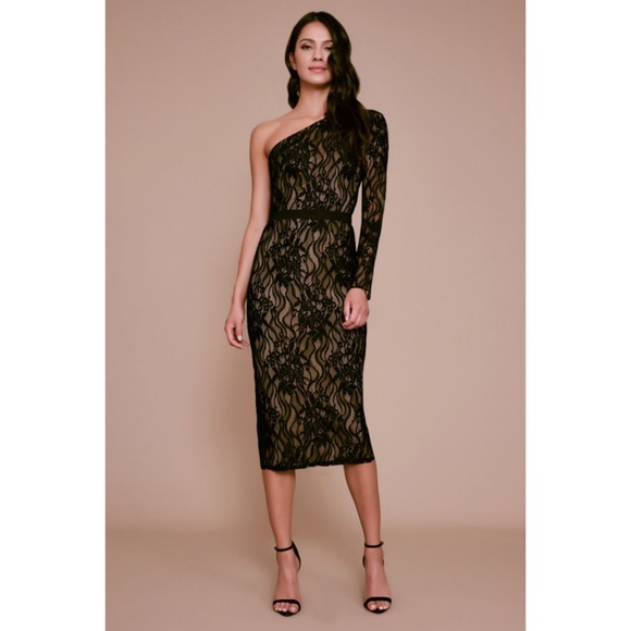 Tadashi Shoji | Dresses | Tadashi Shoji Barcelo Oneshoulder Lace Dress ...
